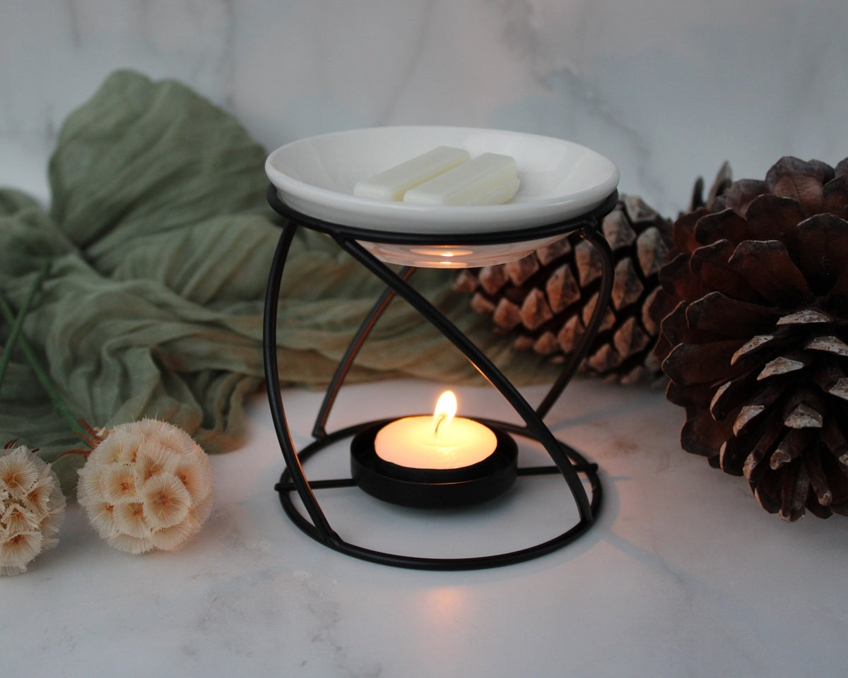 Black Tealight Burner – Set The Mood NZ
